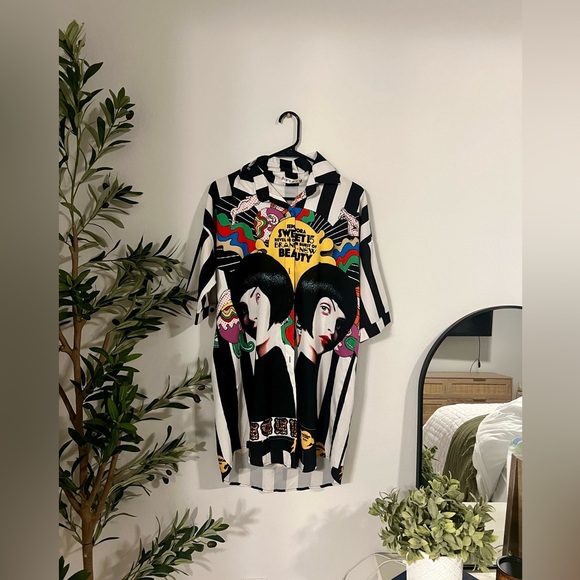 Sephora | Tops | Vintage Sephora Sweet 5 Graffiti Button Down ...